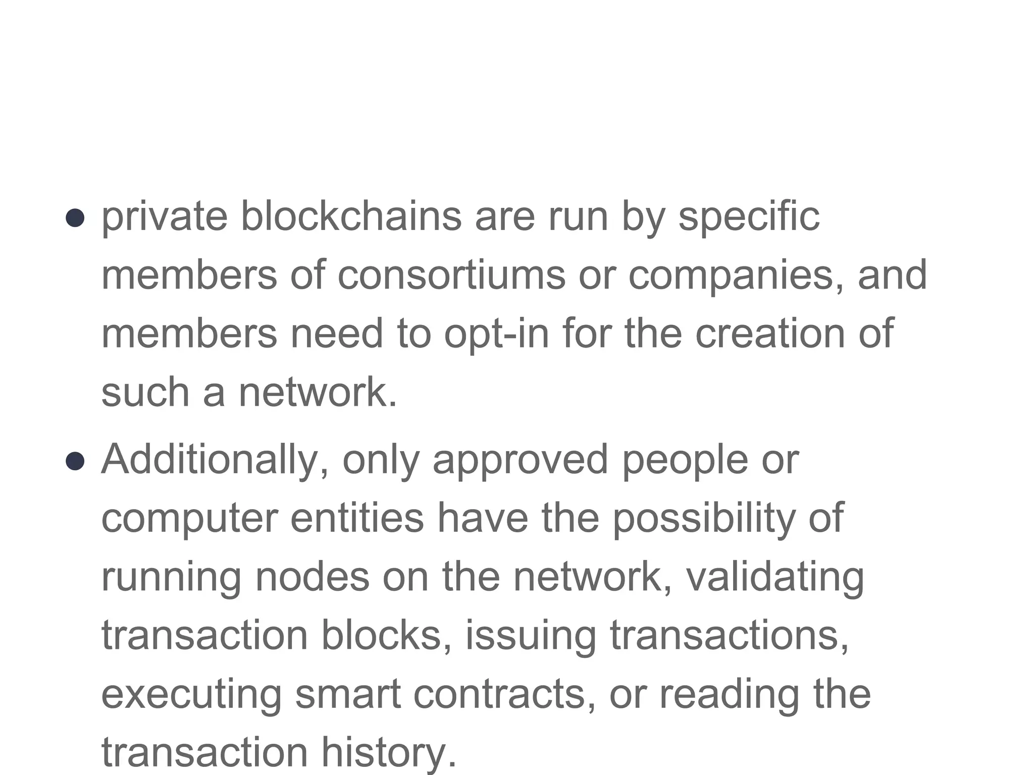 Blockchain types architecture | PPTX