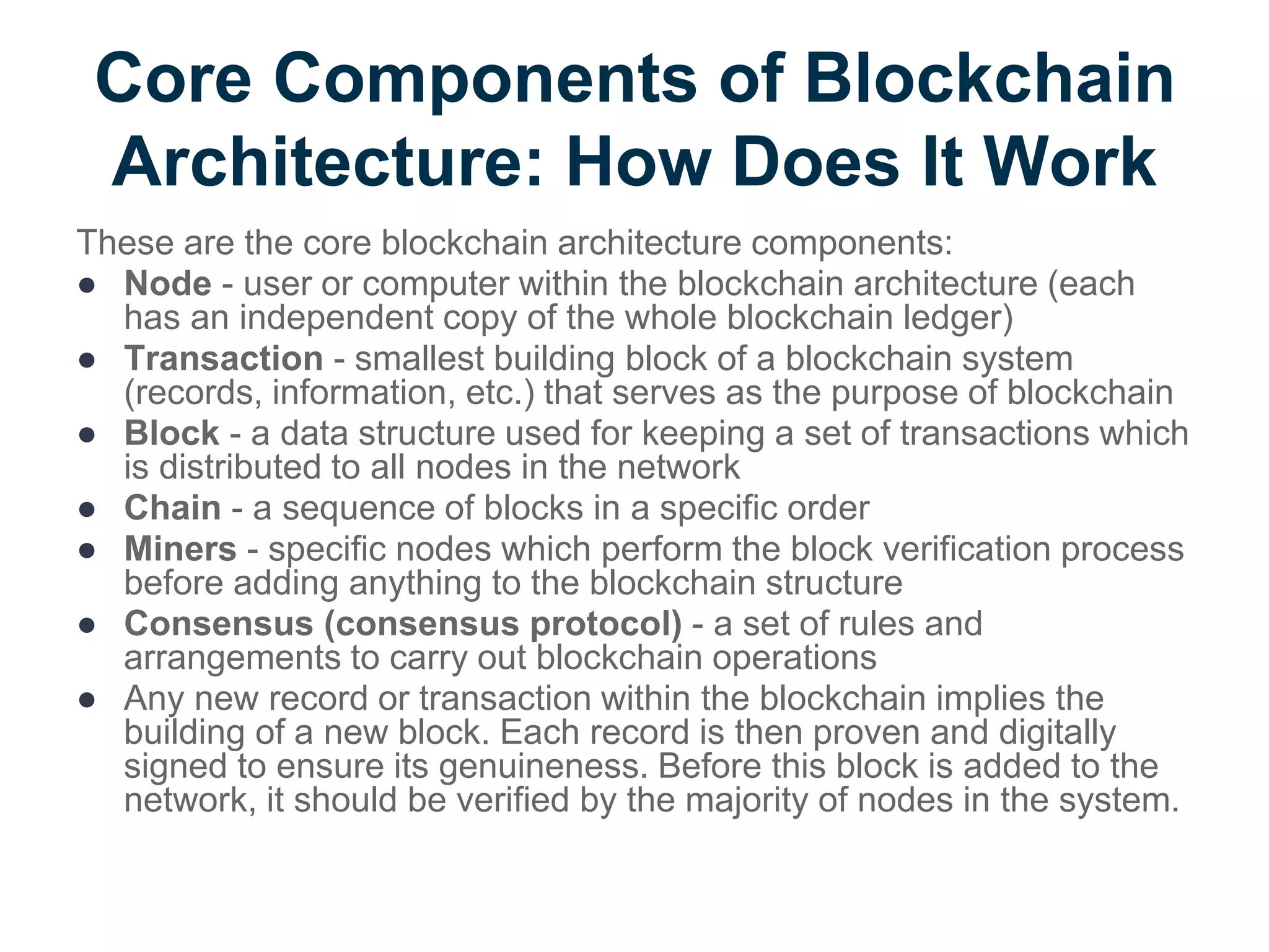 Blockchain types architecture | PPTX