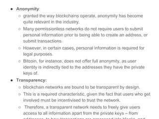 Blockchain types architecture | PPTX