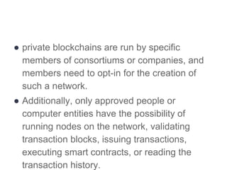 Blockchain types architecture | PPTX