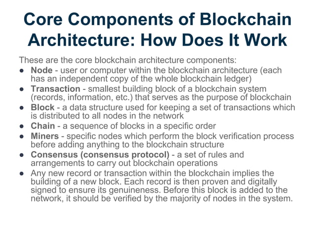 Blockchain Types Architecture Pptx