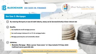 Blockchain Use Cases in Financial Services Industry - iFour Technolab Pvt. Ltd. | PDF