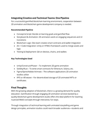 Gamifying Blockchain Education with 2D Animation: A New Era of Learning ...