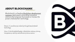 BlockchainX - Blockchain Development Company | PDF