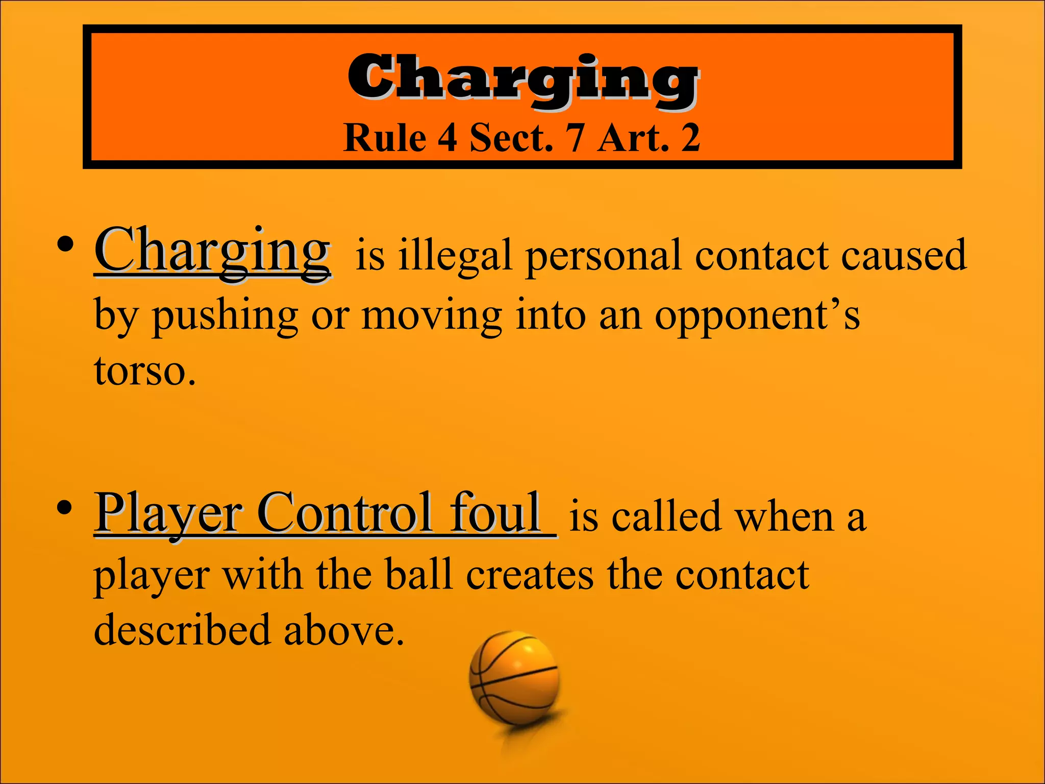 Block charge and legal guarding position | PPT