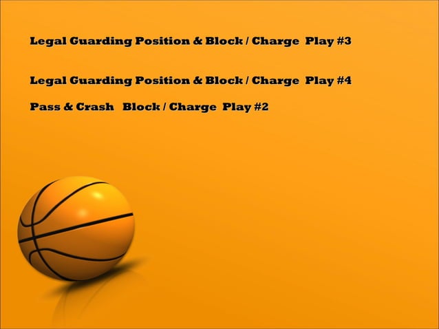 Block charge and legal guarding position | PPT