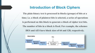 Network Security - Block cipher | PPTX | Computing | Technology & Computing