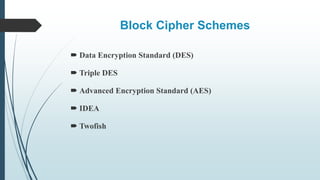 Network Security - Block cipher | PPTX