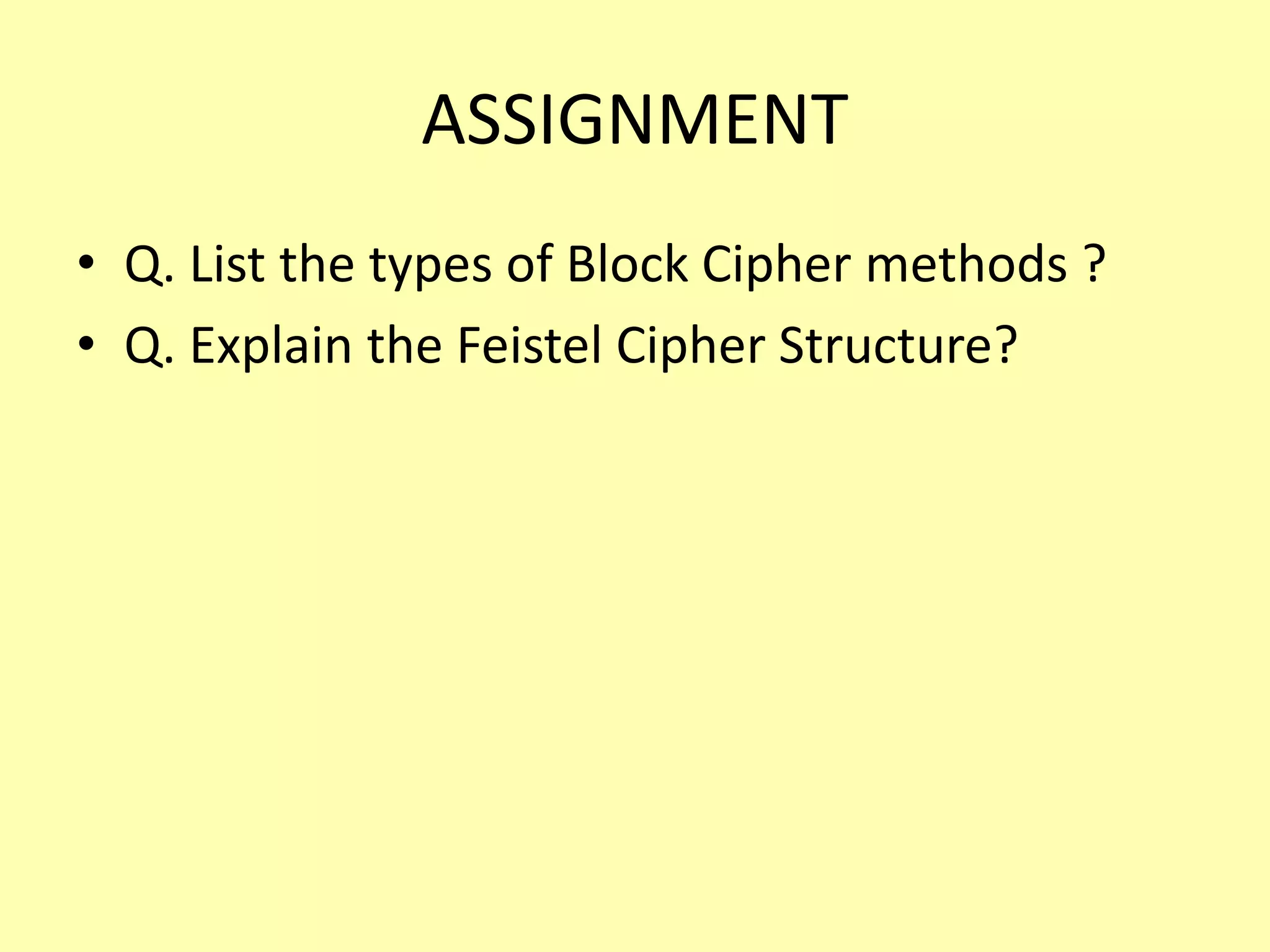 Block Cipher and its Design Principles | PPT