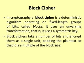 Block Cipher and its Design Principles | PPT | Computing | Technology & Computing