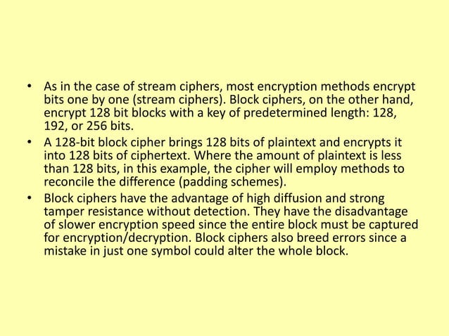 Block Cipher And Its Design Principles Ppt 