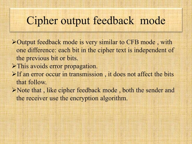 Block Cipher Modes Of Operation Pptx Programming Languages Computing 5725
