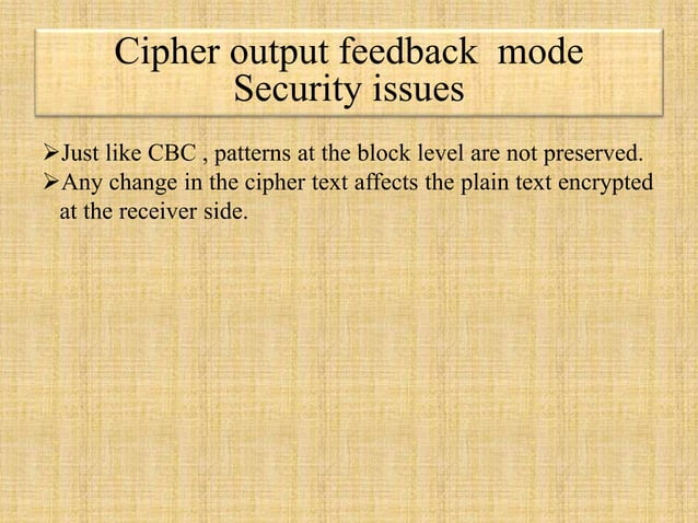Block cipher modes of operation | PPT Block cipher modes of operation | PPT