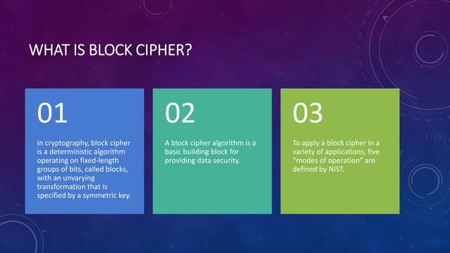 Block cipher modes of operations | PPT