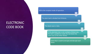 Block cipher modes of operations | PPT
