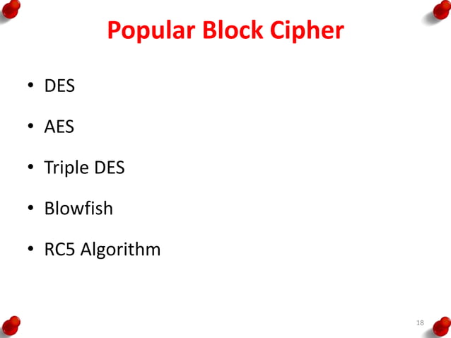 Block ciphers & public key cryptography | PPTX | Programming Languages | Computing