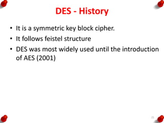 Block ciphers & public key cryptography | PPTX