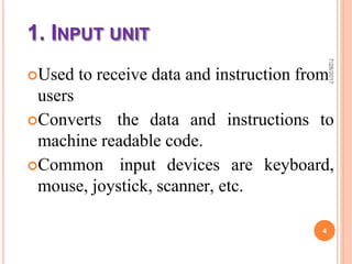 Study of Computer Hardware System using Block Diagram | PPTX