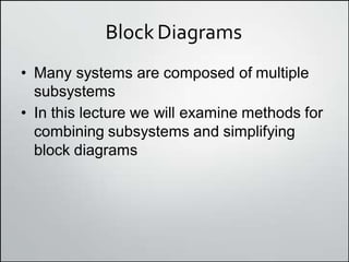 Block Diagram Algebra | PPTX