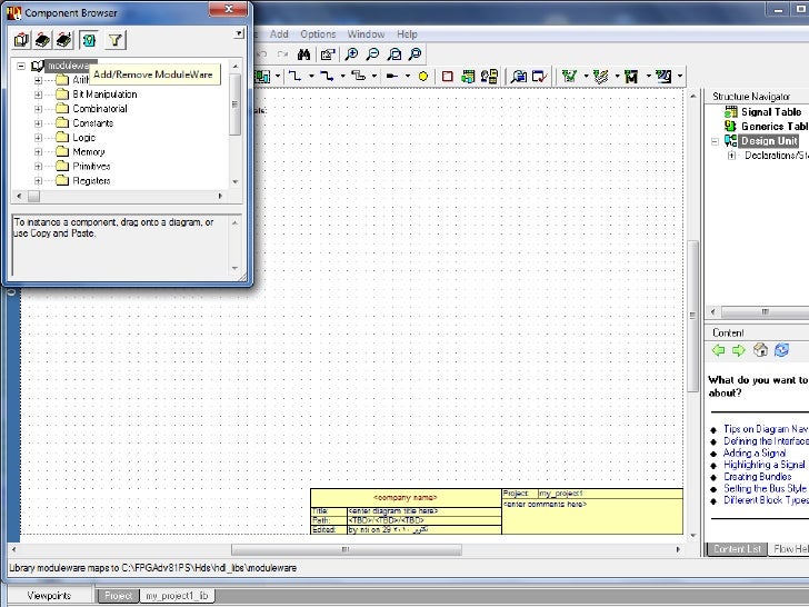 Block diagram design