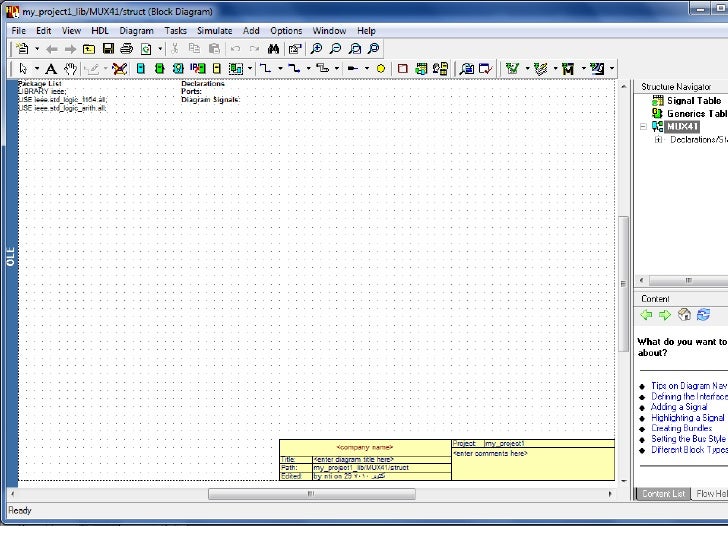 Block diagram design