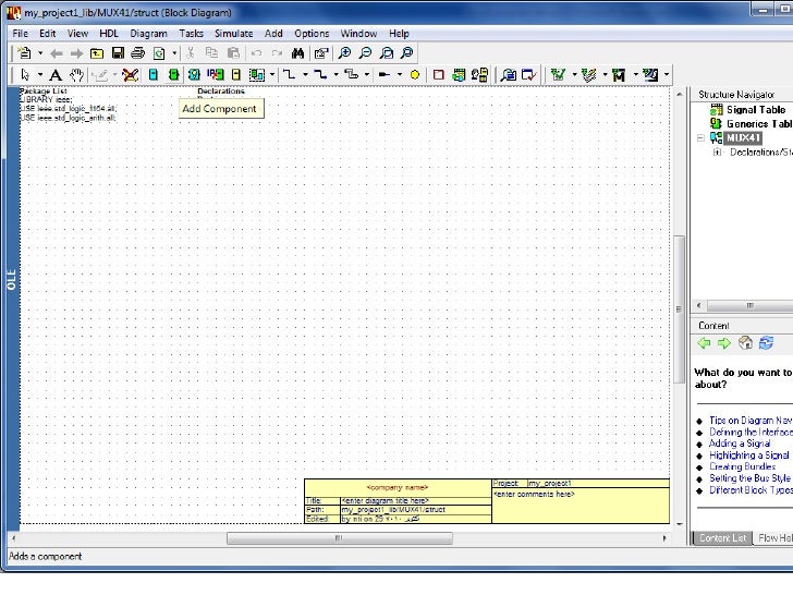 Block diagram design