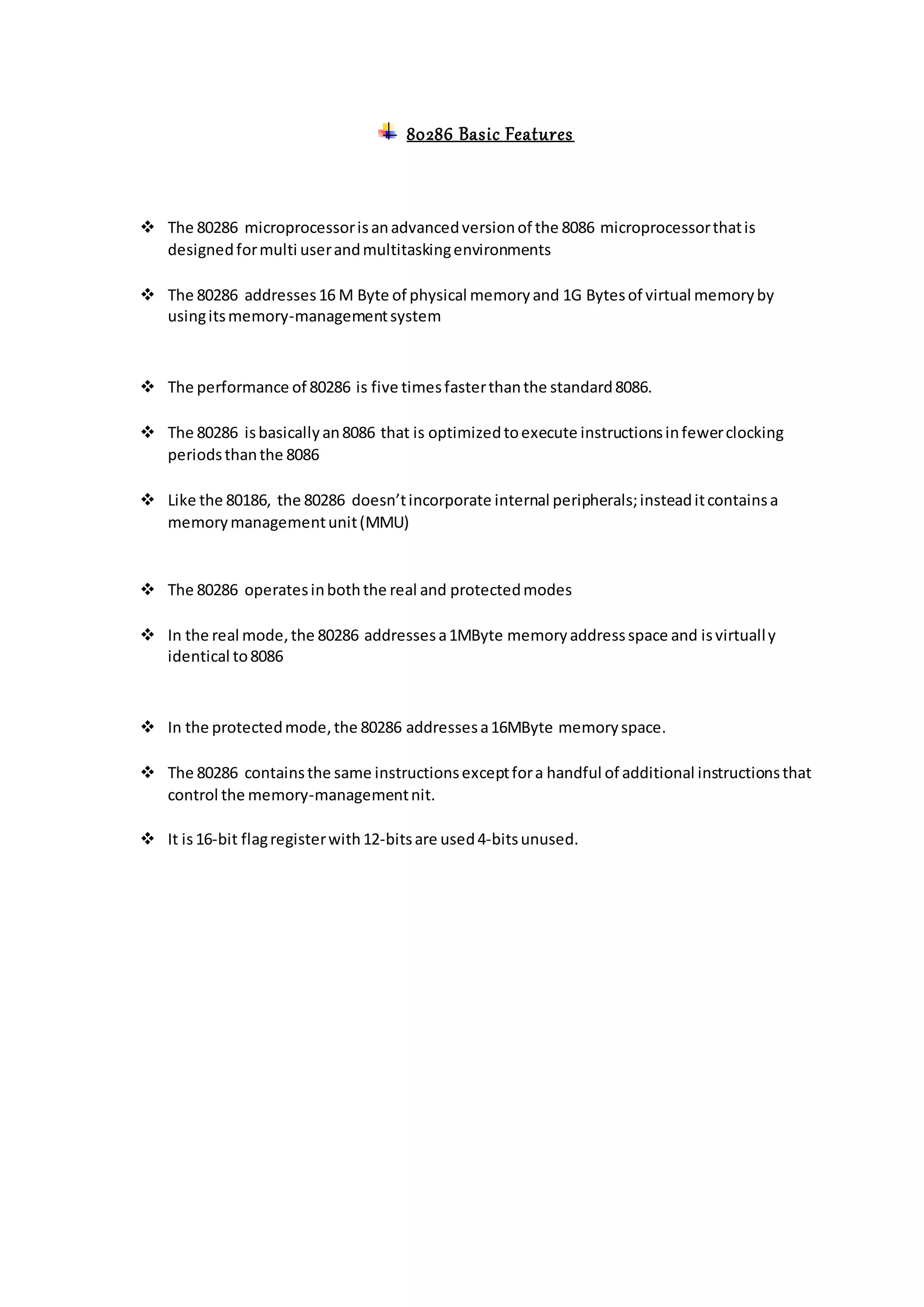 Block diagram of 80286 | DOCX