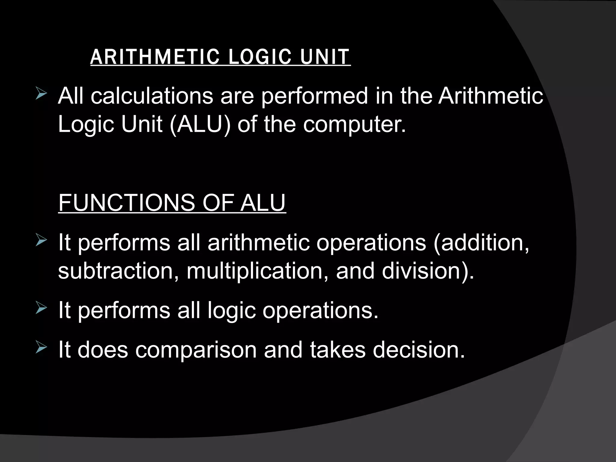 Block diagram of a computer | PPT