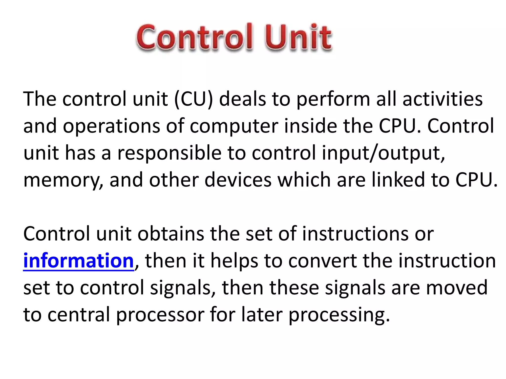 Block Diagram of Computer with its Components & Functions!! | PPTX