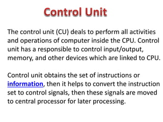 Block Diagram of Computer with its Components & Functions!! | PPTX