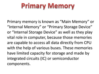 Block Diagram of Computer with its Components & Functions!! | PPTX