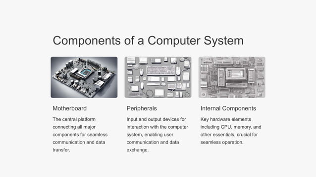 Architecture of Block diagram of Computer System | PPTX