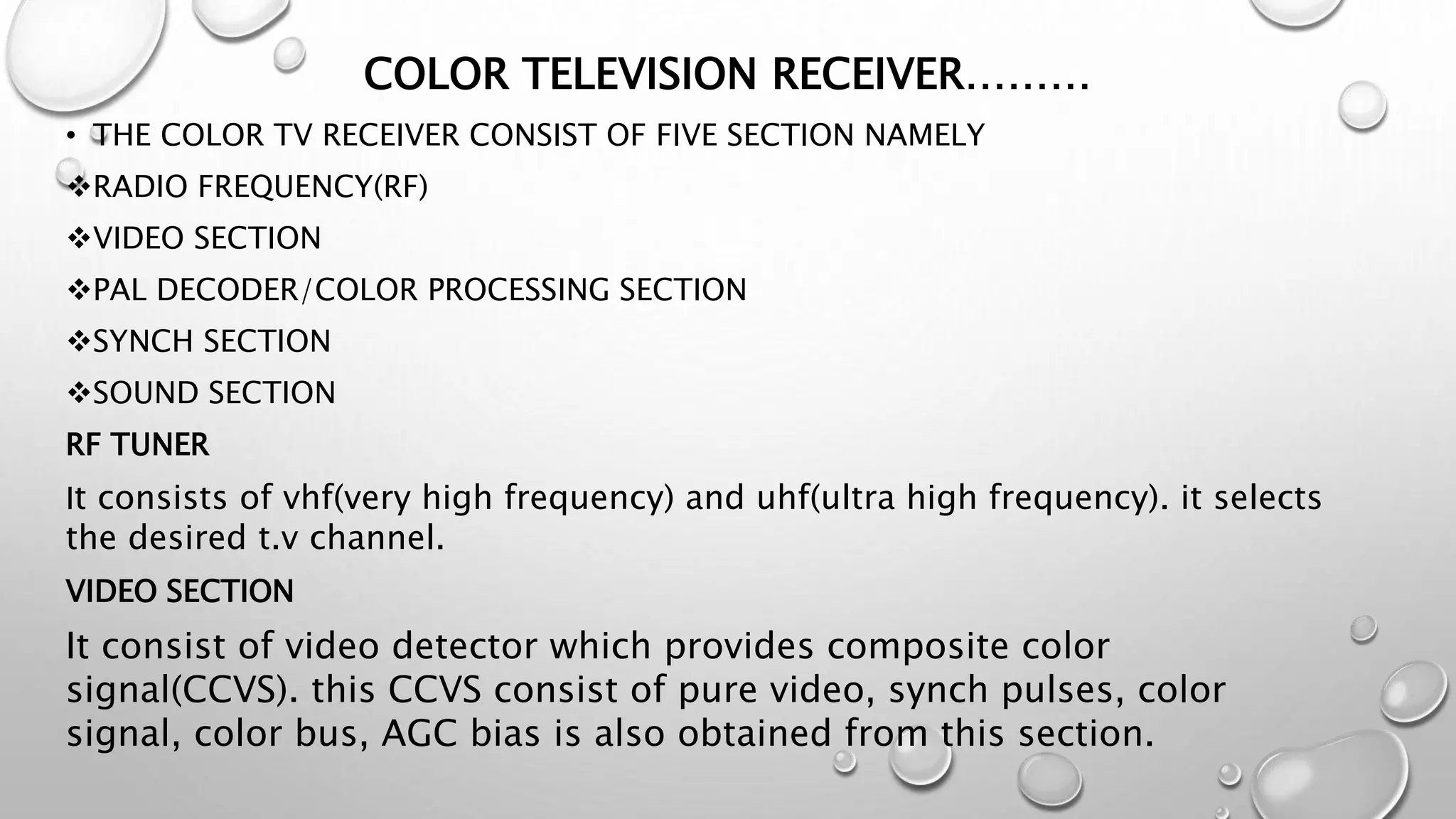 BLOCK DIAGRAM OF MONOCHROME TV RECEIVER.pptx