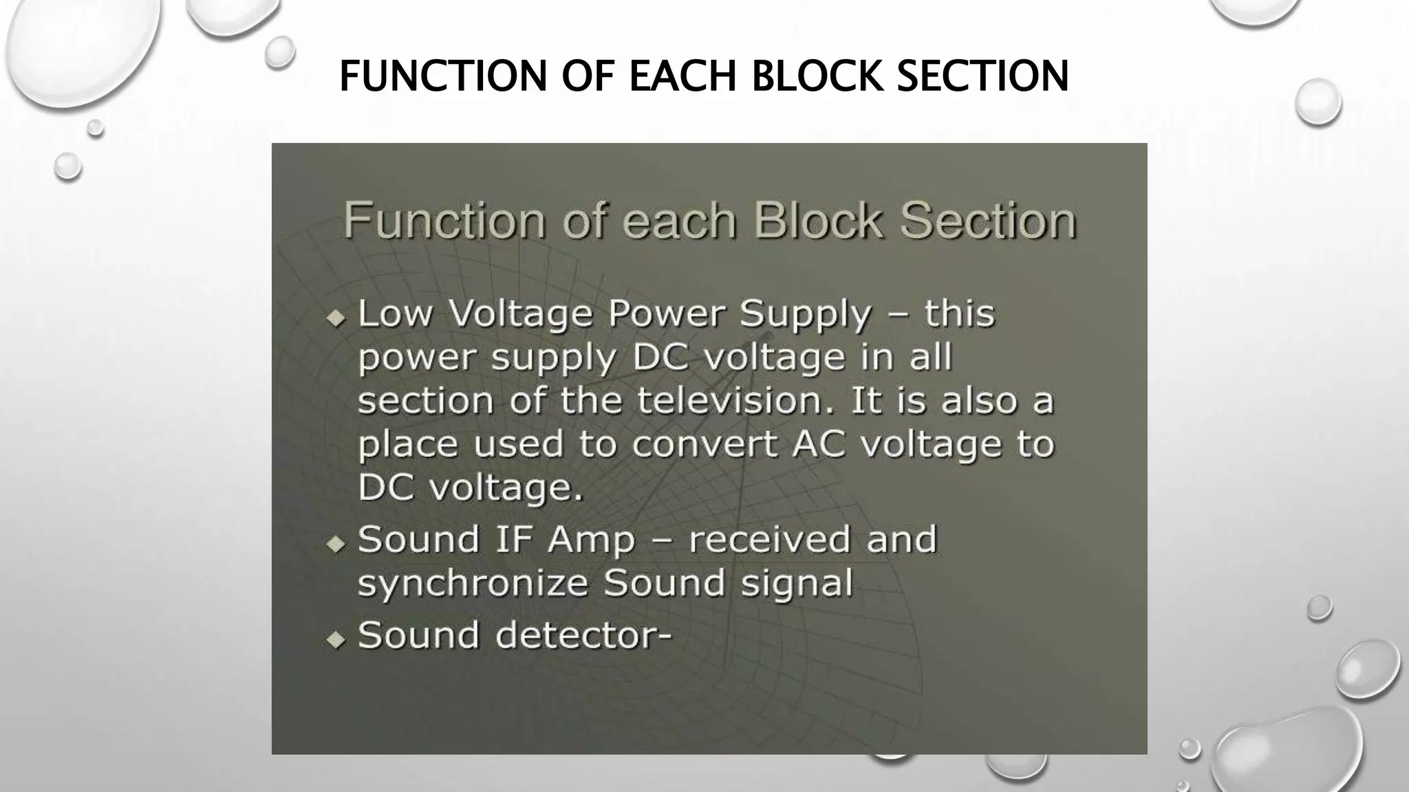 BLOCK DIAGRAM OF MONOCHROME TV RECEIVER.pptx