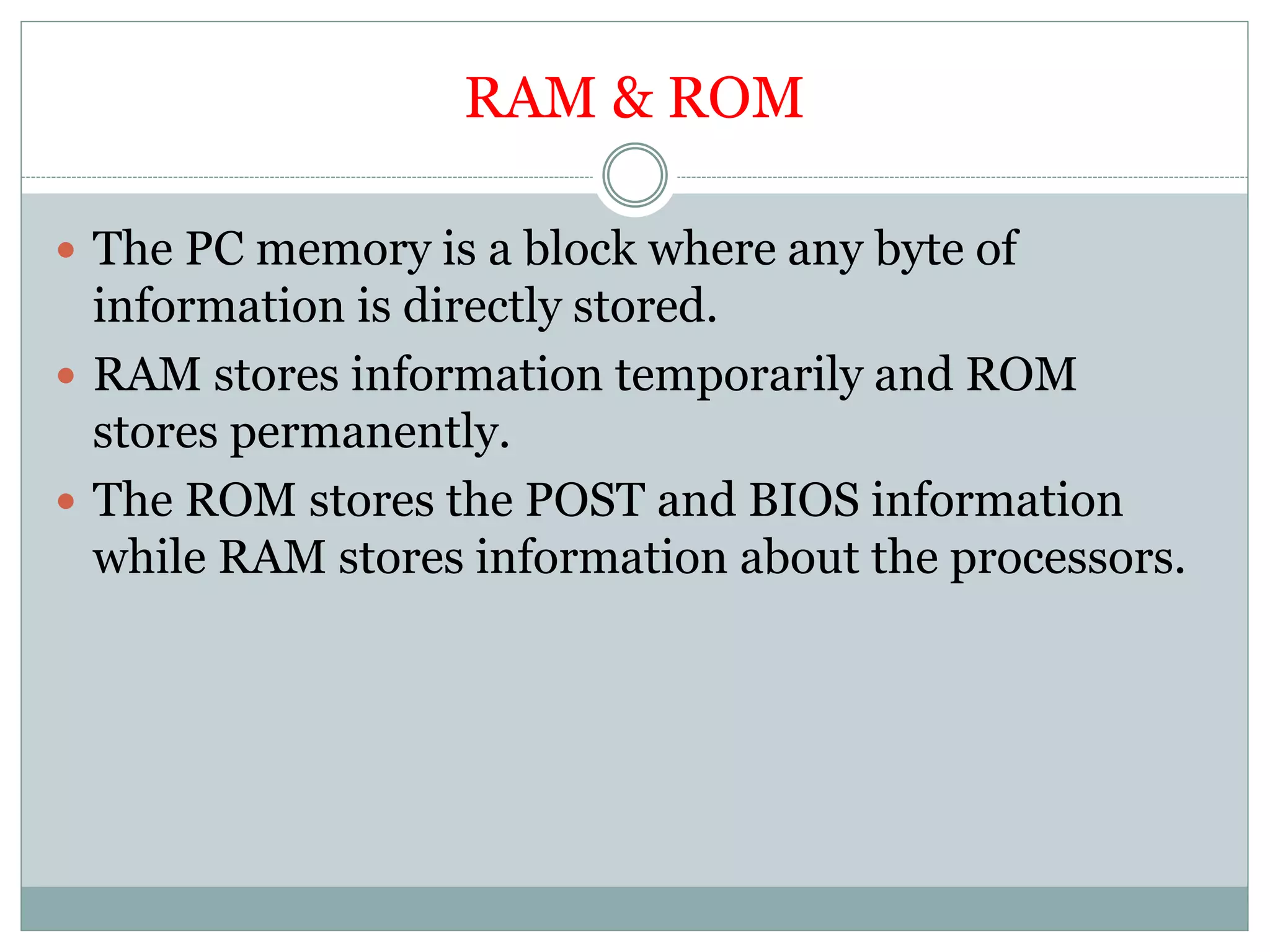 Block diagram of motherboard | PPTX