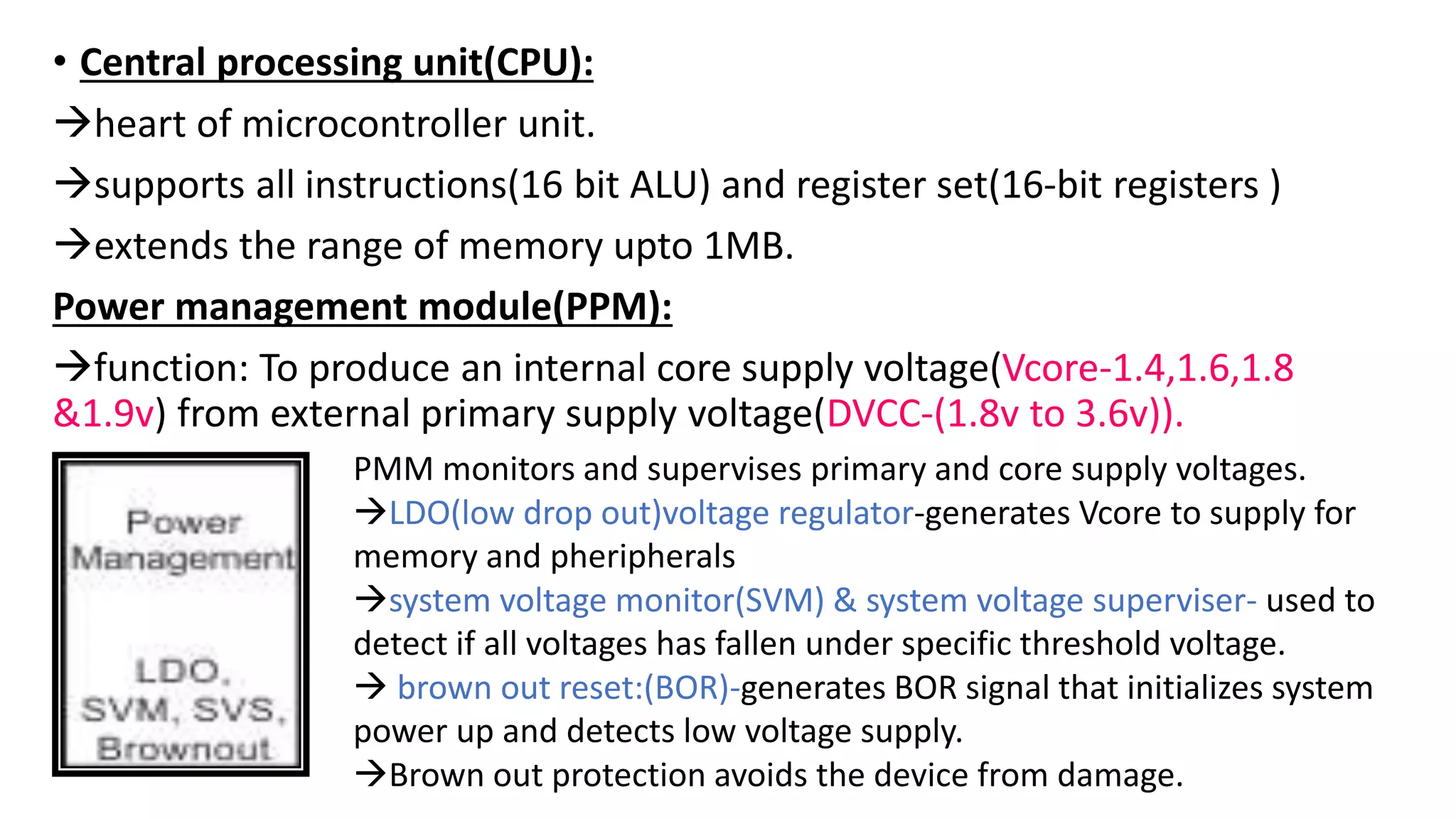 Block diagram of msp430x5xx | PPTX