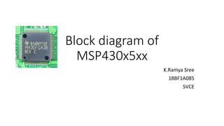 Block diagram of msp430x5xx | PPTX
