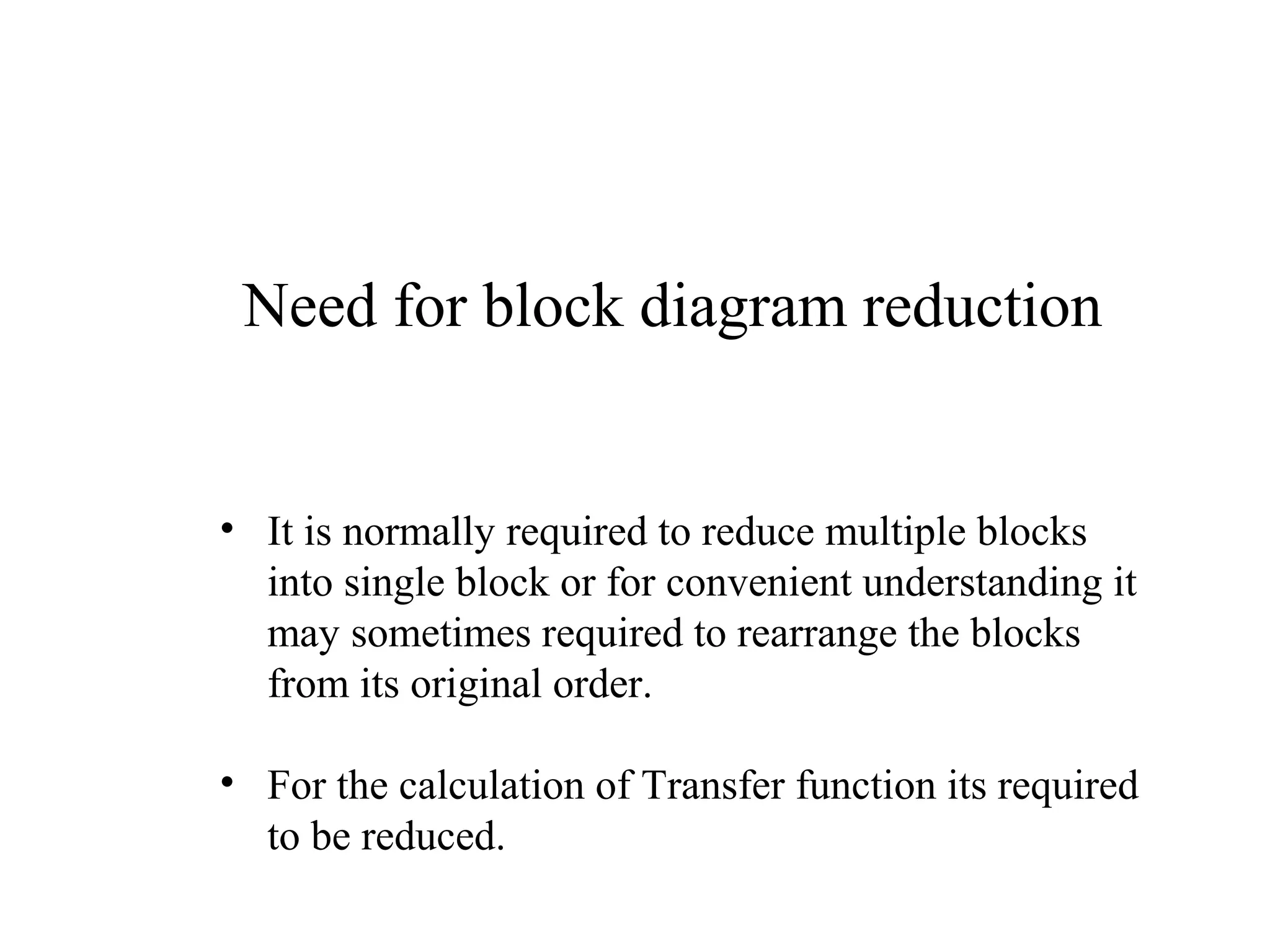 Block diagram reduction techniques | PPT