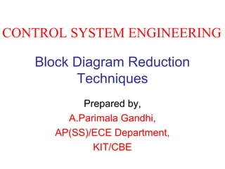 Block diagram reduction techniques | PPT