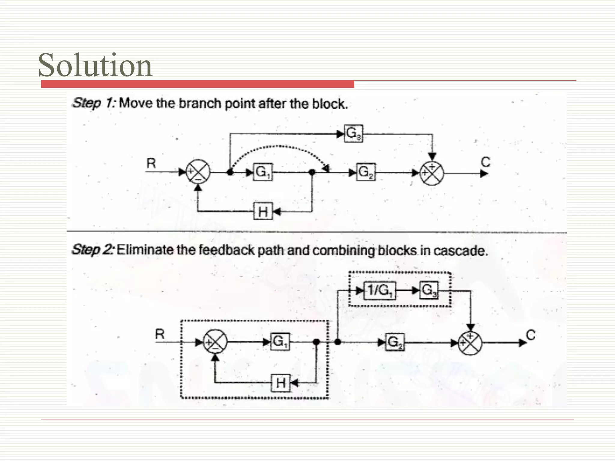 Block diagram reduction techniques | PDF