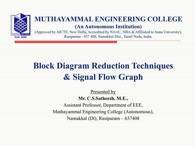 Block diagram reduction techniques | PDF