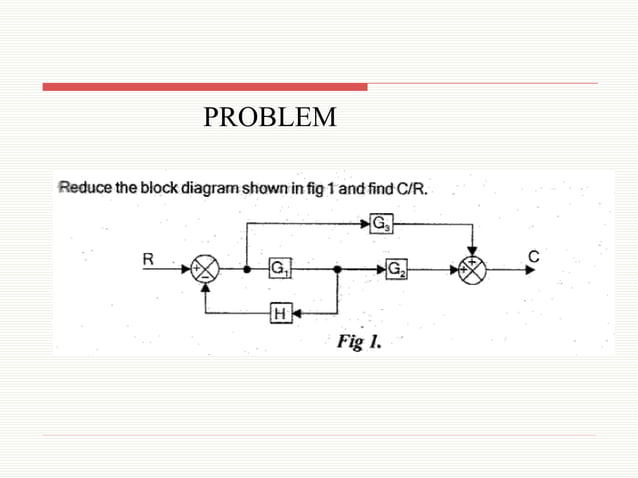 Block diagram reduction techniques | PDF