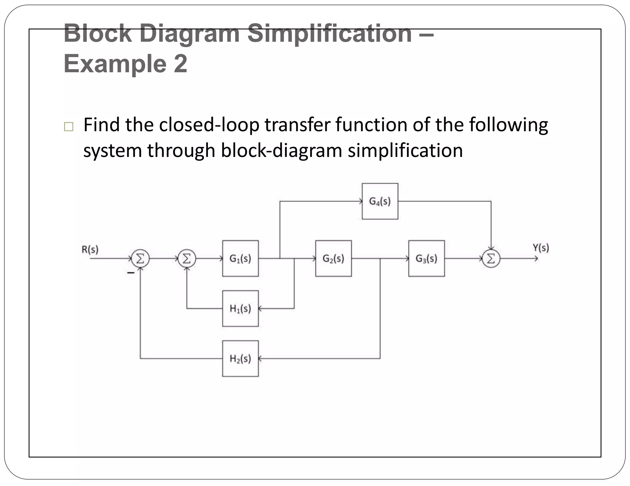 Block diagrams and signal flow graphs | PPTX