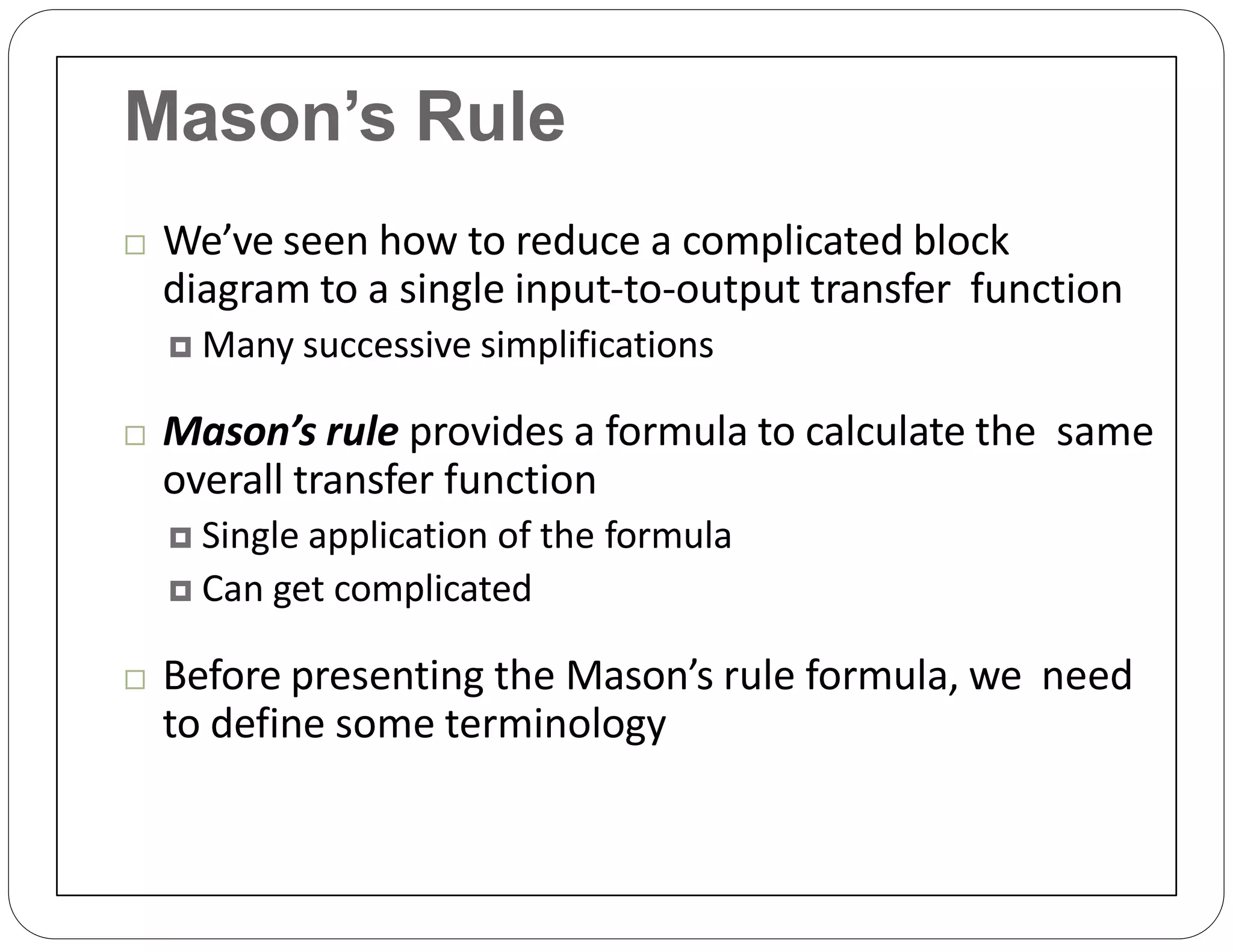 Block diagrams and signal flow graphs | PPTX