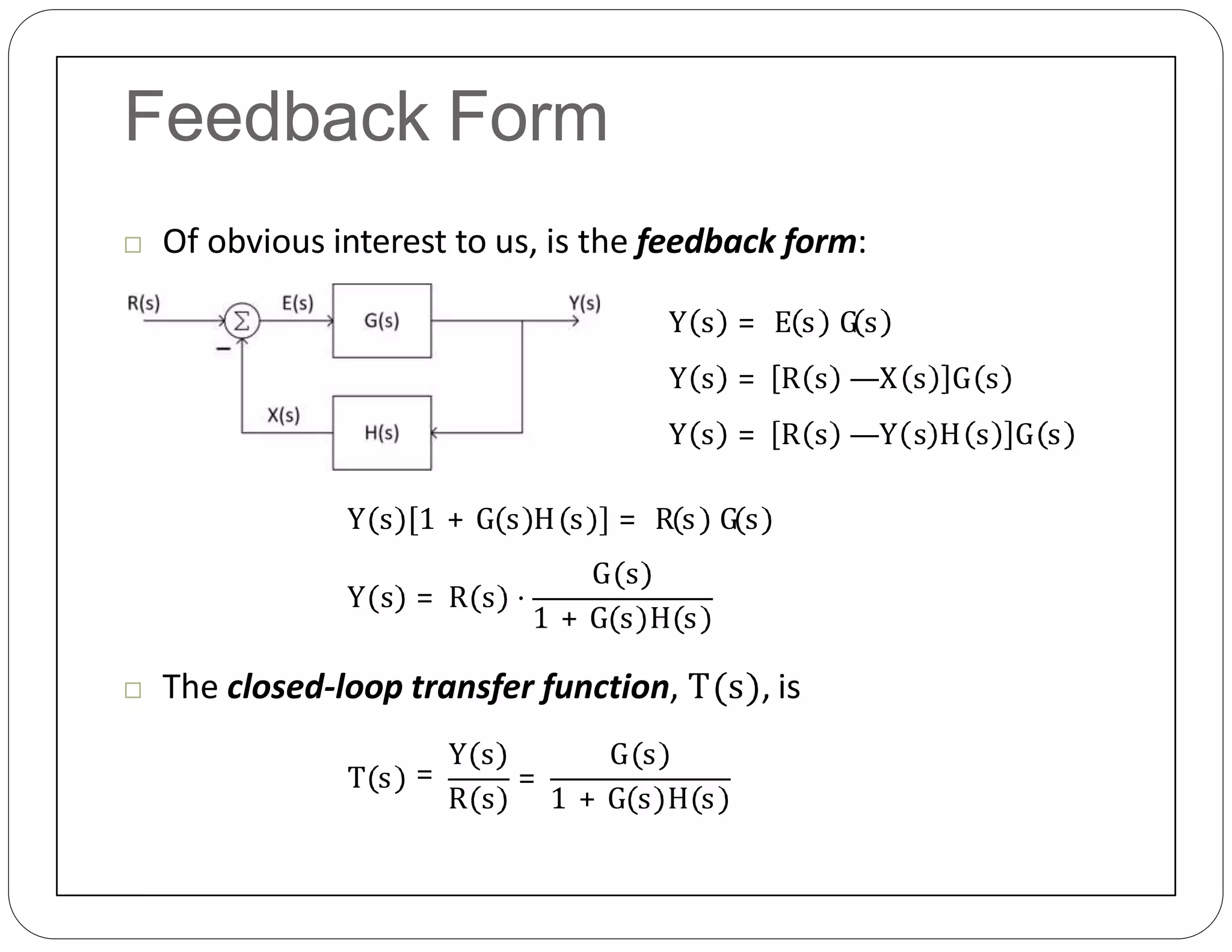 Block diagrams and signal flow graphs | PPTX