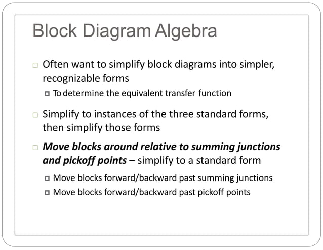 Block diagrams and signal flow graphs | PPTX