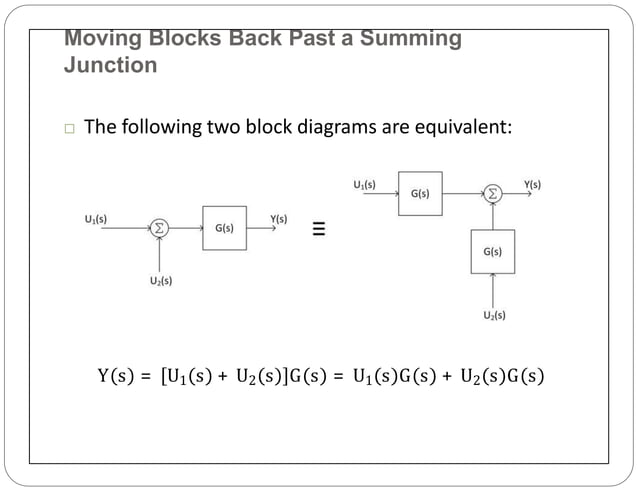 Block diagrams and signal flow graphs | PPTX
