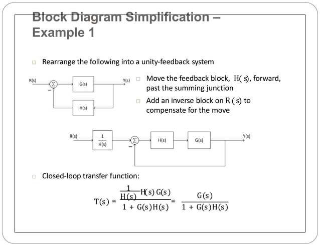 Block diagrams and signal flow graphs | PPTX