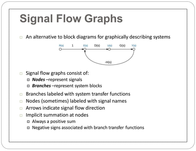 Block diagrams and signal flow graphs | PPTX