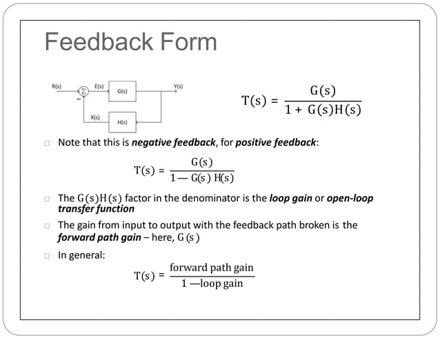 Block diagrams and signal flow graphs | PPTX